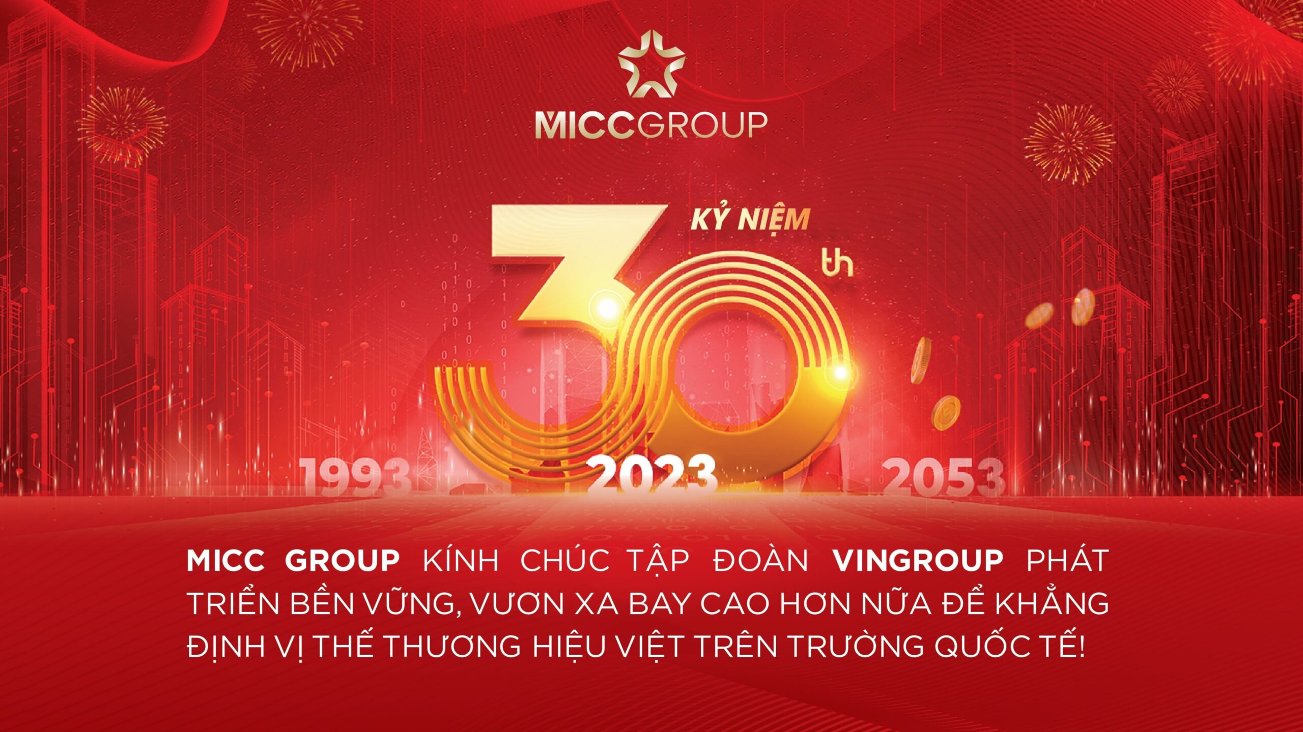 MICC GROUP CHÚC MỪNG KỶ NIỆM 30 NĂM THÀNH LẬP TẬP ĐOÀN VINGROUP (08/08 ...